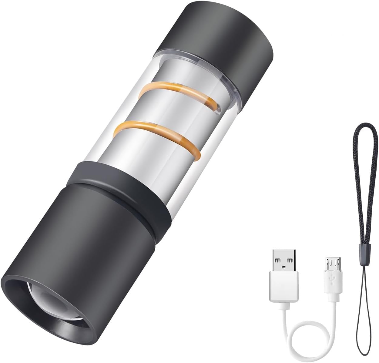 YXQUA Usb Rechargeable Flashlights, 8381 High Lumens Lights, 3 Modes ...
