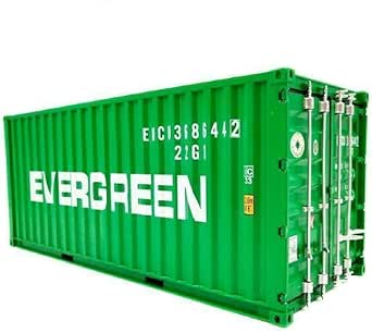 Amazon.co.jp: Marine Container Model Evergreen 20' Trailer 120 : Toys ...