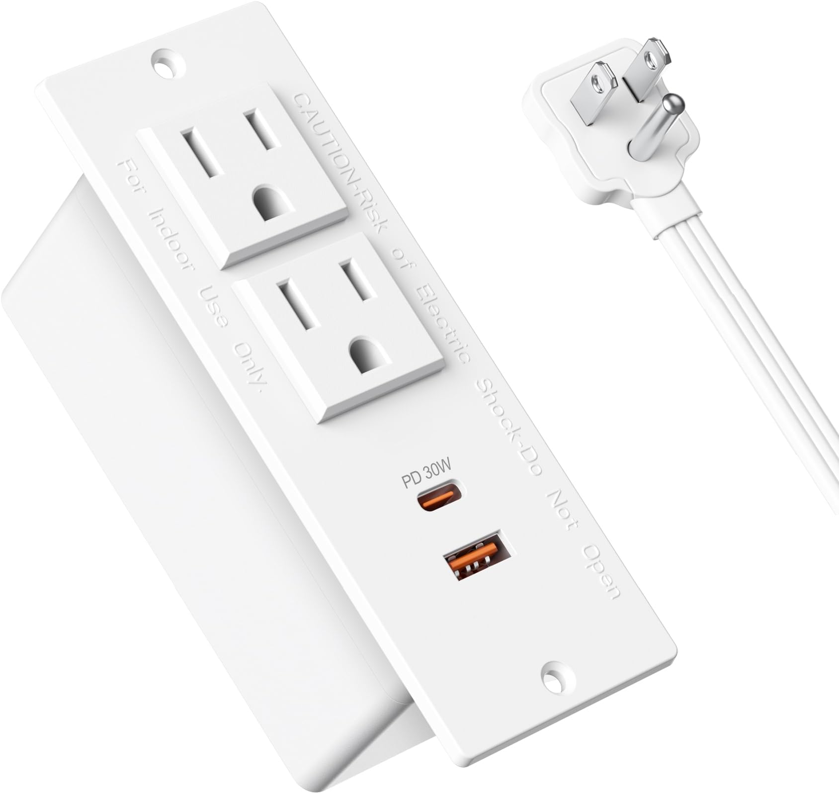 Amazon.com: Recessed Power Strip USB C PD 30W Fast Charging,Flush Mount ...