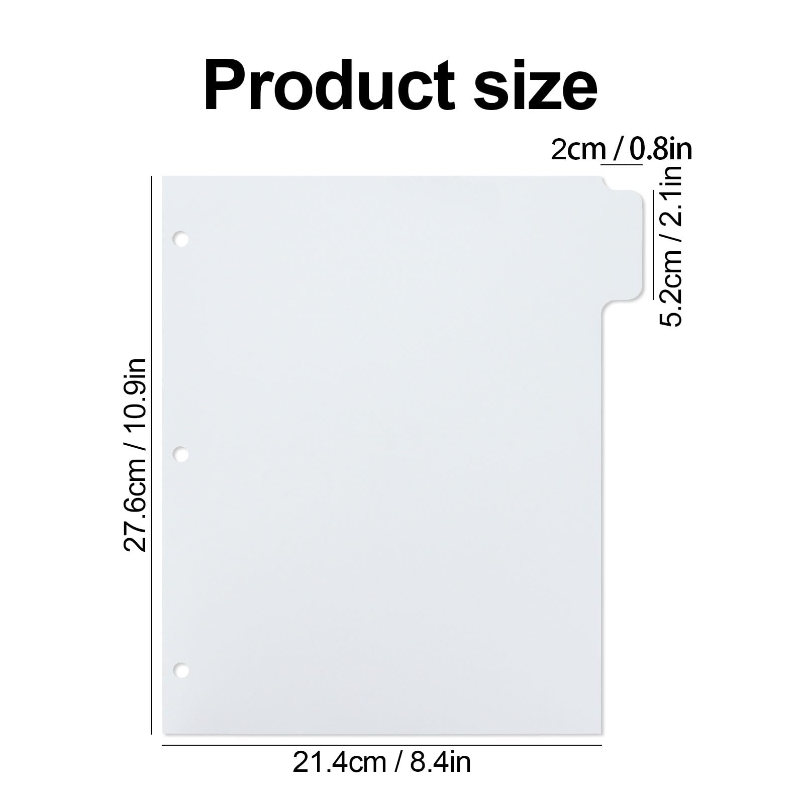 Snapklik.com : Clear Plastic Dividers For 3 Ring Binders