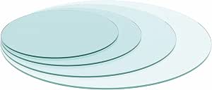 Amazon.com: Modern Round 30 Inch Tempered Glass Table Top 1/4 Inch ...