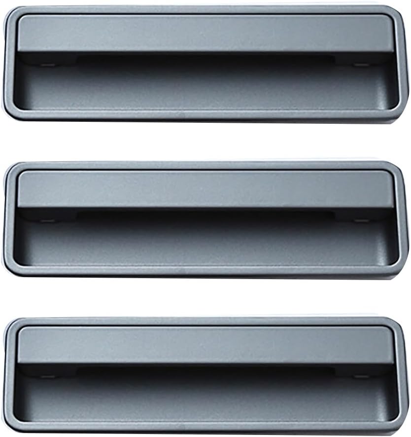 Recessed Pulls,Sliding Door Handle, 3Pcs Flush Pulls Recessed Finger ...