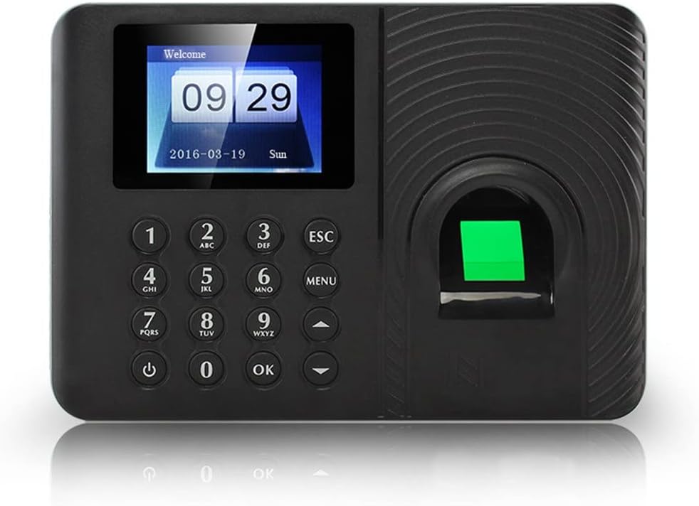 Amazon.com: ygqzm Biometric Fingerprint Time Attendance System Clock ...