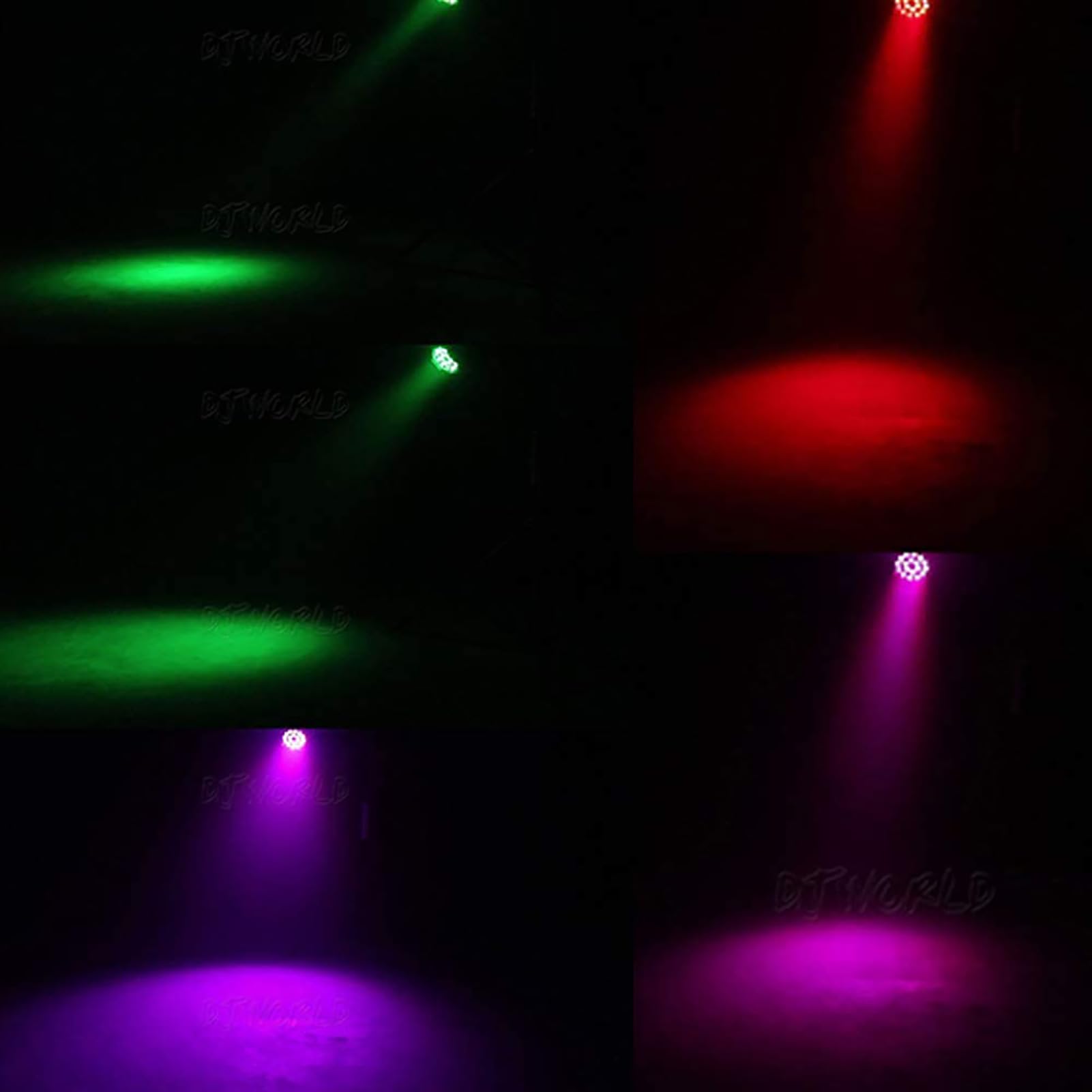 SHEHDS LED Par Lights 18x18W Zoom(14-45 Degree)/Wash/Strobe Effect ...