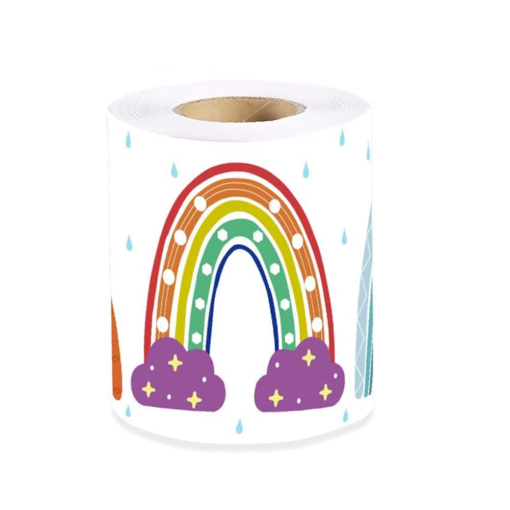 Buy ZWLI Boho Rainbow Bulletin Board Borders-Classroom Bulletin Wall ...