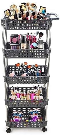 Rasvesh Plastic-Stainless Steel Fruit & Vegetable Stand Kitchen Trolley ...