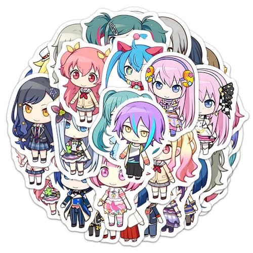 Colourful Sekais Rui Project Stickers, 105 Pieces Sekais Rui Figure ...