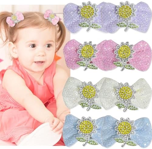 Amazon.com : ZHOUMEIWENSP 2 Pairs Angel wings Hair Clips Cute Adorable ...