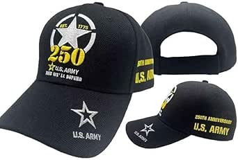 Amazon.com: US Army 250th Anniversary 1775-2025 Licensed Embroidered ...