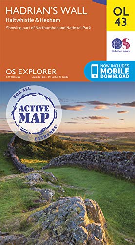 Hadrian’s Wall Map | Weatherproof | Haltwhistle & Hexham | Ordnance ...