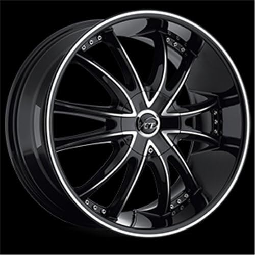 Amazon.com: VCT WHEELS BOSSINI BLACK MACHINE 5X115/5X120 +15 - 22X9 ...