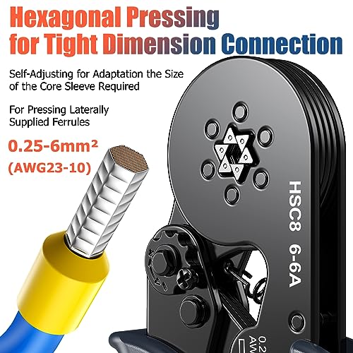 Snapklik.com : Ferrule Crimping Tool Kit