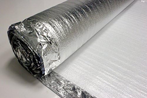 3mm Acoustic Silver Underlay For Wood or Laminate Flooring - Foil Damp ...