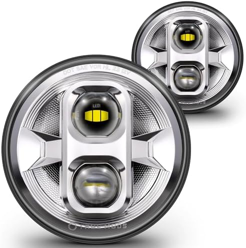 Amazon.com: TRUE MODS 7 Inch LED Headlights Round H6024 [DOT-Approved ...