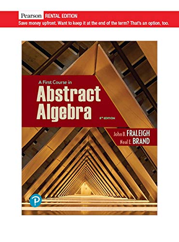 Amazon.com: A First Course in Abstract Algebra [RENTAL EDITION ...