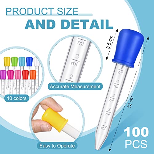 Snapklik.com : Kingdder 100 Pcs Eye Droppers For Kids Medicine Dropper ...