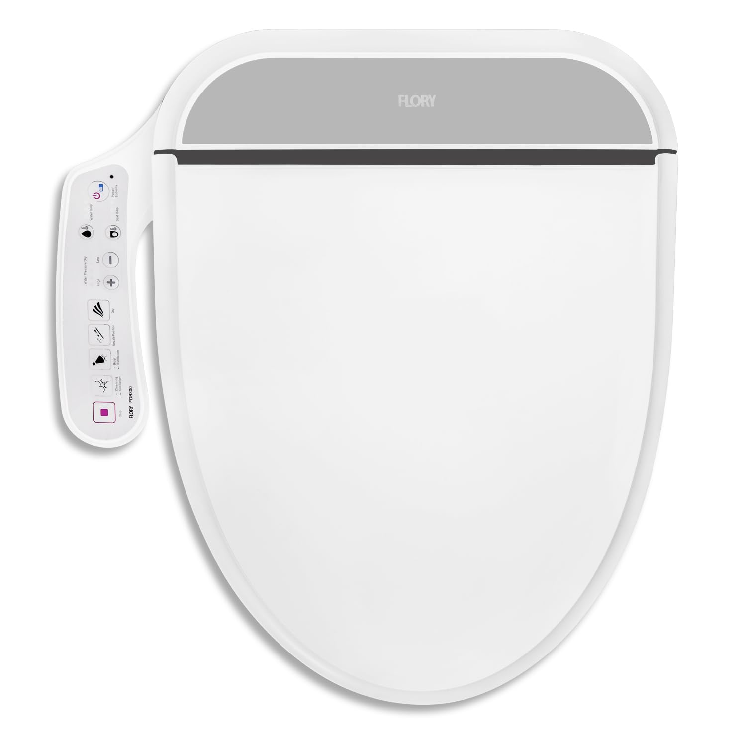 R FLORY FDB300 Electronic Smart Bidet Seat Bidet Attachment Easy ...