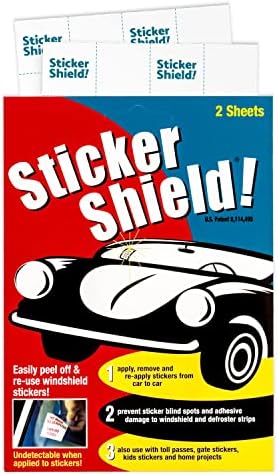 Amazon.com - Windshield Sticker Applicator 5 Pack 5"x7" Static Cling ...