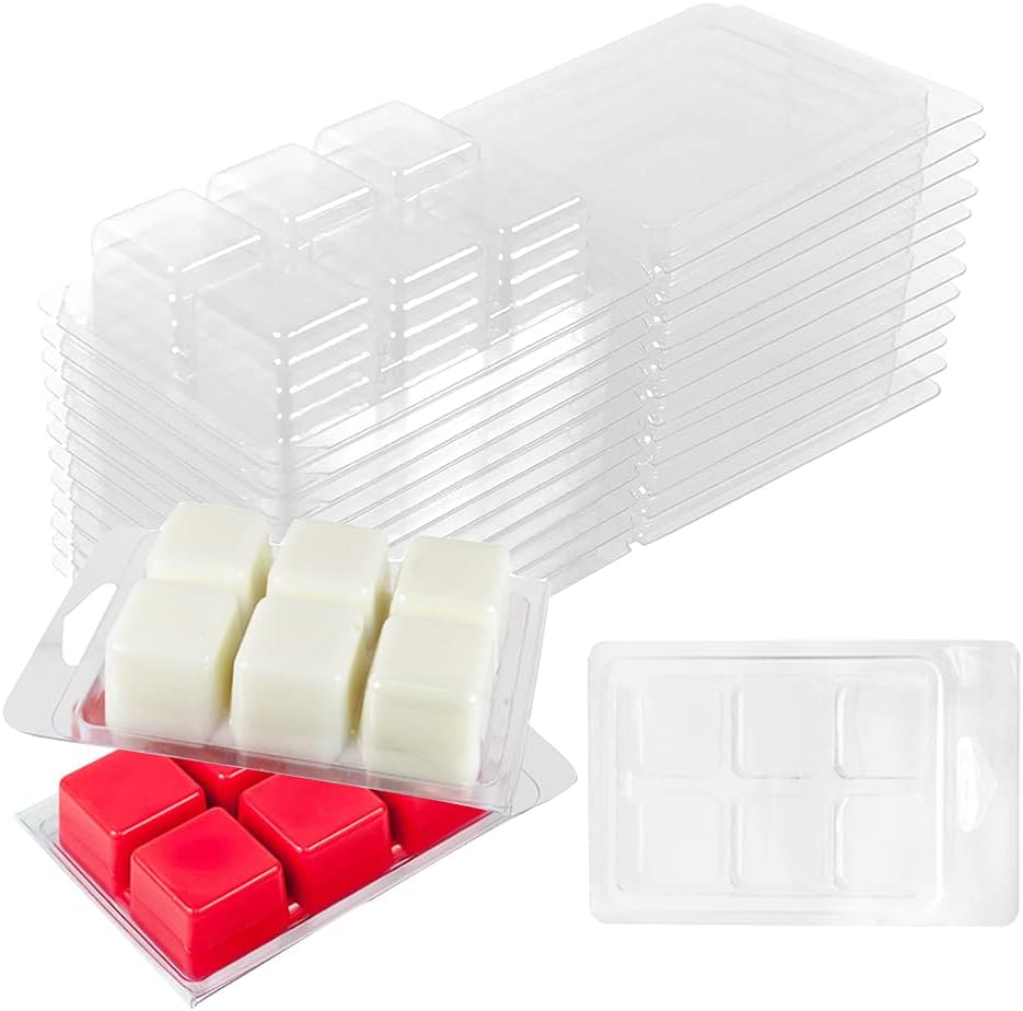 Amazon.com: YYCH Wax Melt Molds - 100 Packs Clear Empty Plastic Wax ...