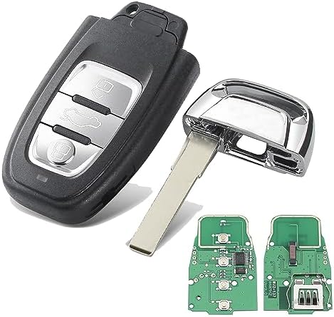 868MHZ 3 Buttons Car Key Fob For Audi A4 A5 A6 A7 Q5 Q7 Q8 RS SQ ...