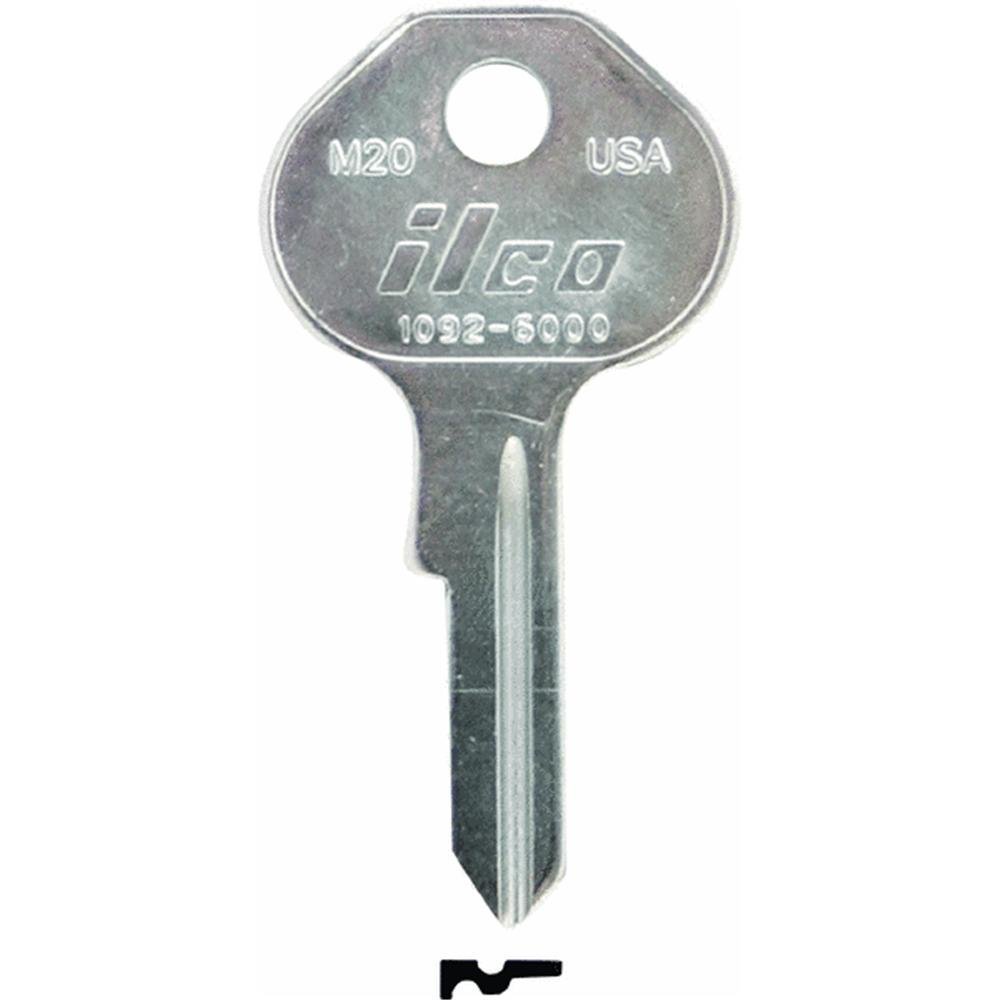 KABA ILCO M20-1092-6000 Key Blank for Master Padlock Key Blank ...