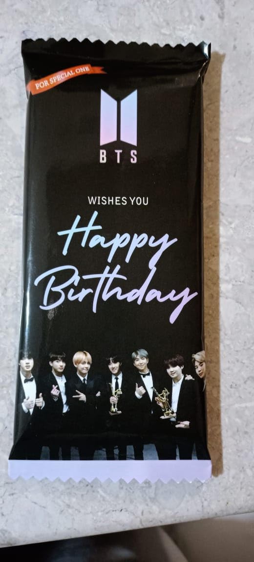 Katha Chocolates BTS Gifts K-Pop Bangtan Boys, Birthday Chocolate Large ...