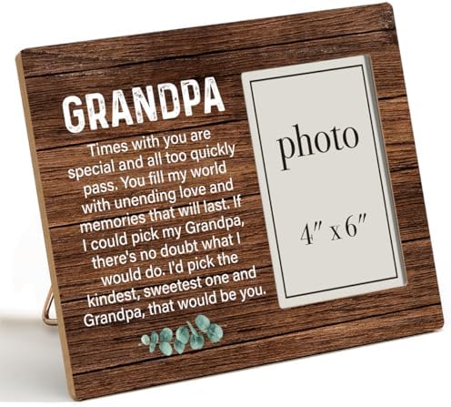 Amazon.com - Oqtumes Papa Gift Picture Frame, Gifts for Grandpa Grandad ...
