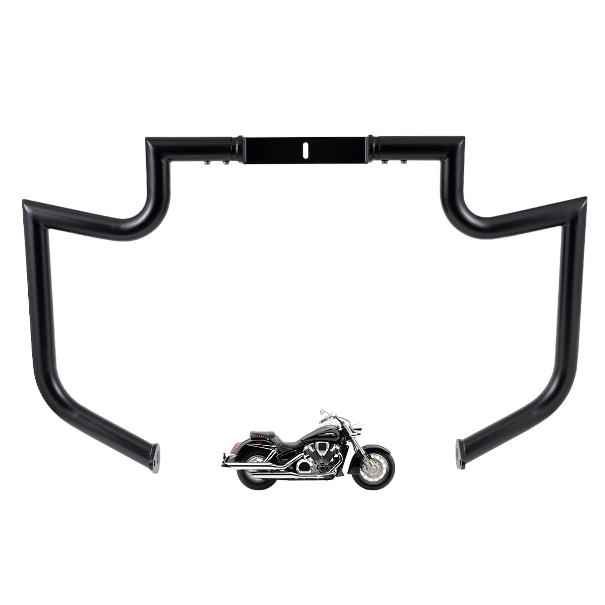 Engine Support Bar Gamyipp 1.5 Fat Crash Bar Engine Guard Highway ...
