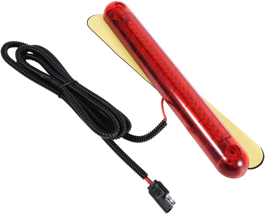 Riloer Car Rear Stop Light, Universal 12V 11 LED Third Tailgate High ...