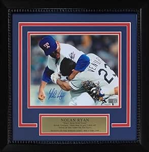 Nolan Ryan Autographed Framed Signed 8x10 Photo Fight Punch Robin ...