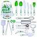Curious Chef Kids Cookware, 30-Piece Caddy Collection, Real Utensils ...