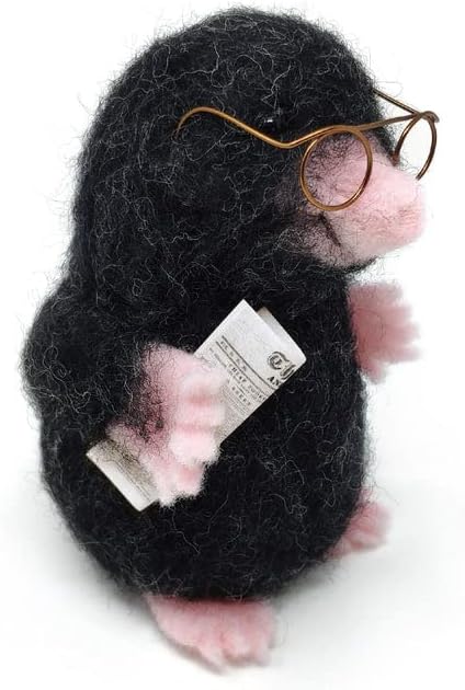 The Crafty Kit Company Mister Mole DIY Needle Felting Craft Kit for ...