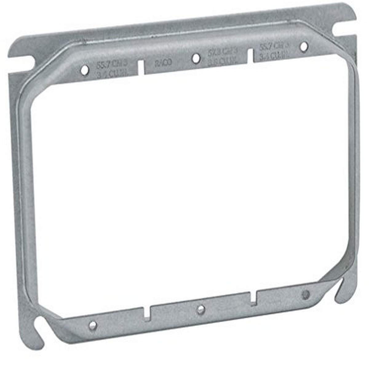 Raco Hubbell 792 Mud Ring Cover, 3-Gang Device, 5/8", Raised, 4" Silver ...