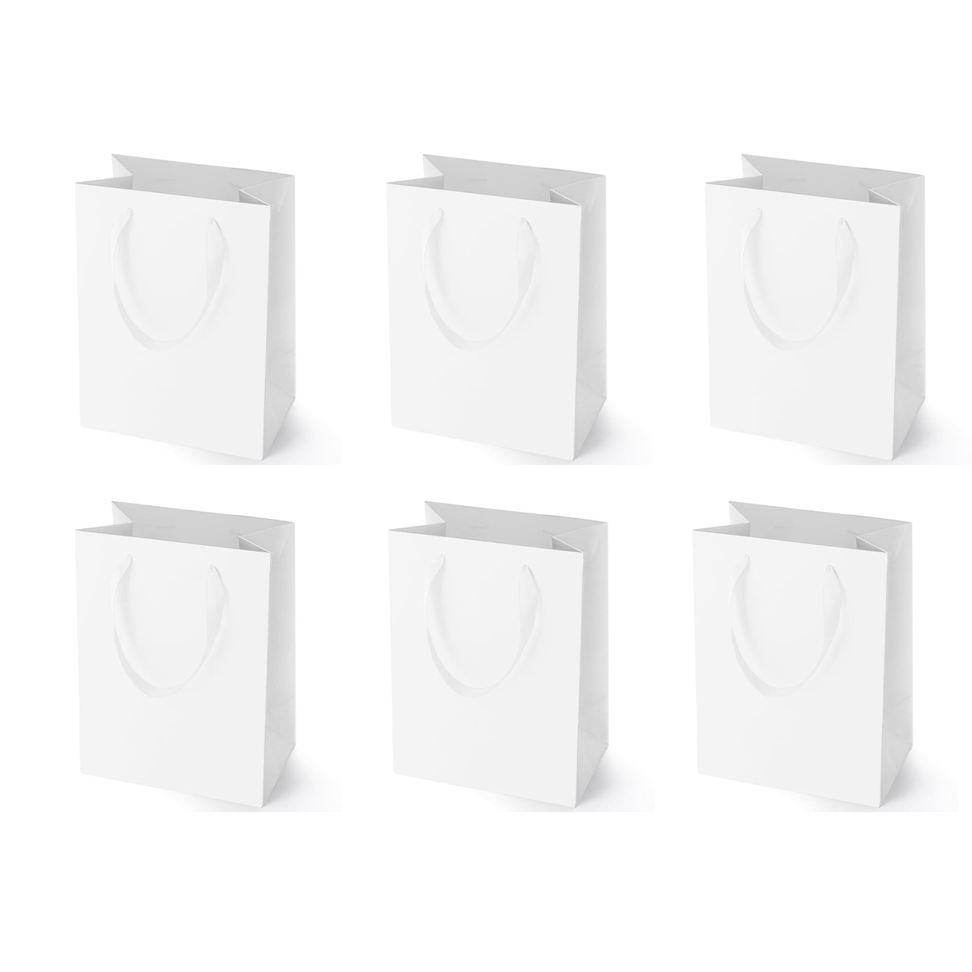 Amazon.com: Argivean Small White Gift Bags: 6pcs Mini Gift Bags Bulk 6 ...