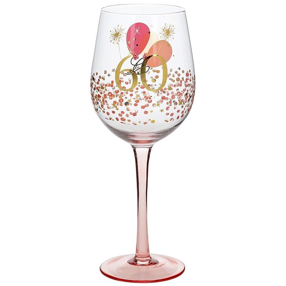 Shudehill Giftware Rush Blossom 60th Birthday Wine Glass JD 331785 ...
