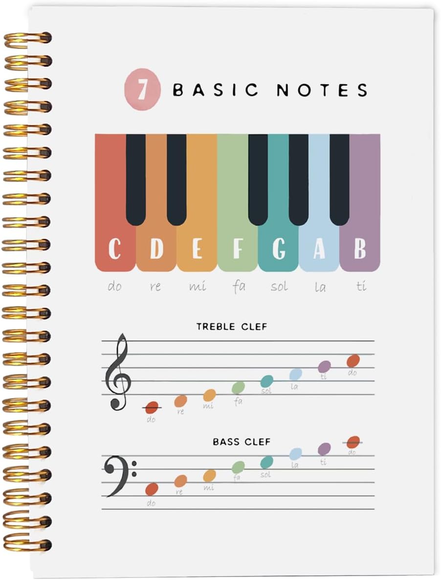 Amazon.com : Ecezatik Piano Notebook, Music Notebook Journal for Music ...