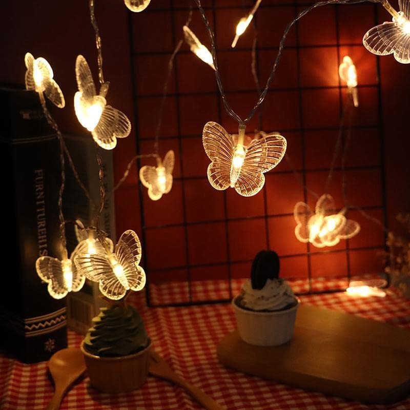 Buy Party Propz Butterfly Led Lights - 14 Feet, 14 LED Warm White ...