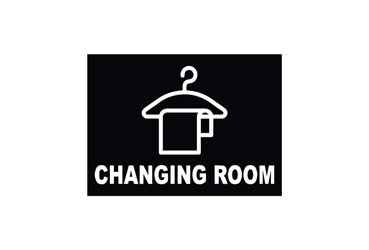 Buy LAKSHYA SIGNAGES Changing Dress Room Sign Stickers for Auditorium ...