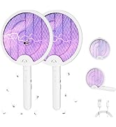 Amazon.com: Foldable Electric Fly Swatter Racket, Portable 2 in 1 Bug ...