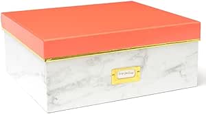 Amazon.com : George Stanley Large Storage Box - Tangerine & Marble ...