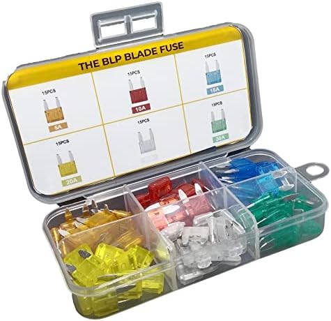 THE BLP Mini Blade Fuse for Car, Bike & Truck 5, 10, 15, 20, 25, 30 Amp ...