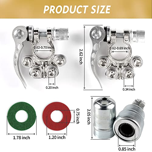 Snapklik.com : SINGARO Car Battery Terminal Connector, 4 Way Positive ...