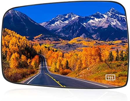 Amazon.com: Driver Side Heated Mirror Glass Left Compatible with Dodge ...