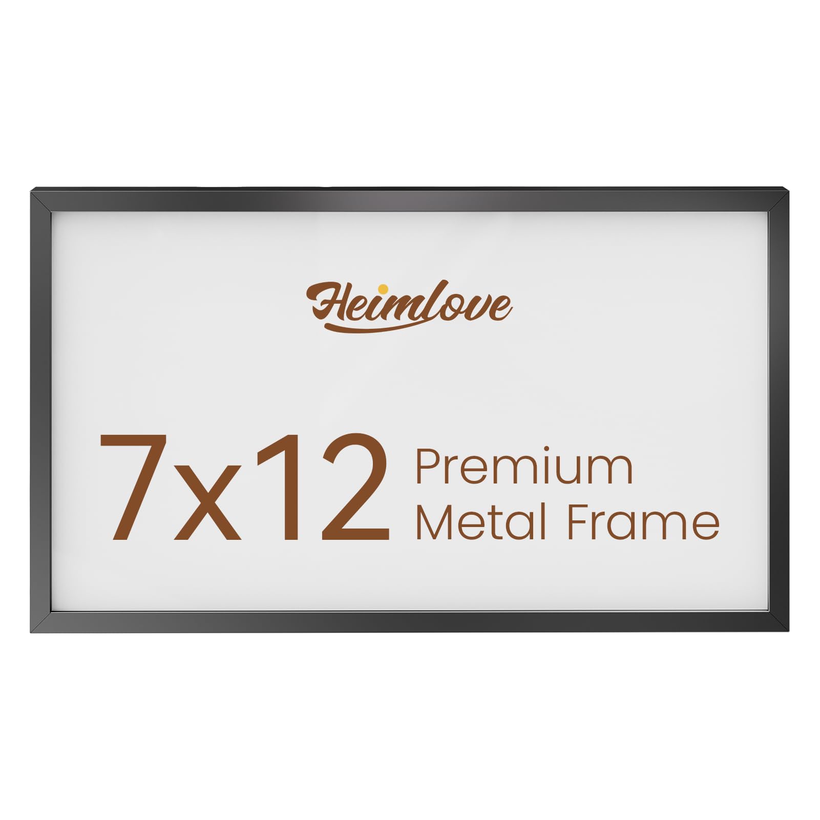 Amazon.com - Heimlove 7x12 Metal Picture Frame,Black Aluminum Photo ...