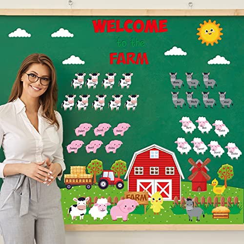 Snapklik.com : Welcome To The Farm Bulletin Board Set Farm Animals ...