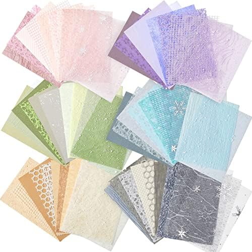 Amazon.com : Ctosree 60 Pcs Scrapbook Paper A5 Textured Paper Sheets ...