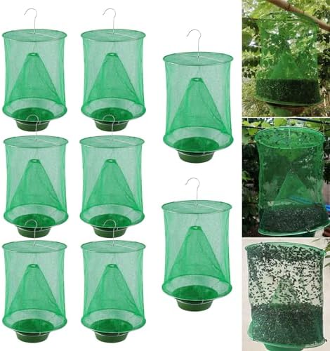 Amazon.com: Ranch Fly Trap,8 Packs Fly Traps Outdoor Hanging Stable Fly ...