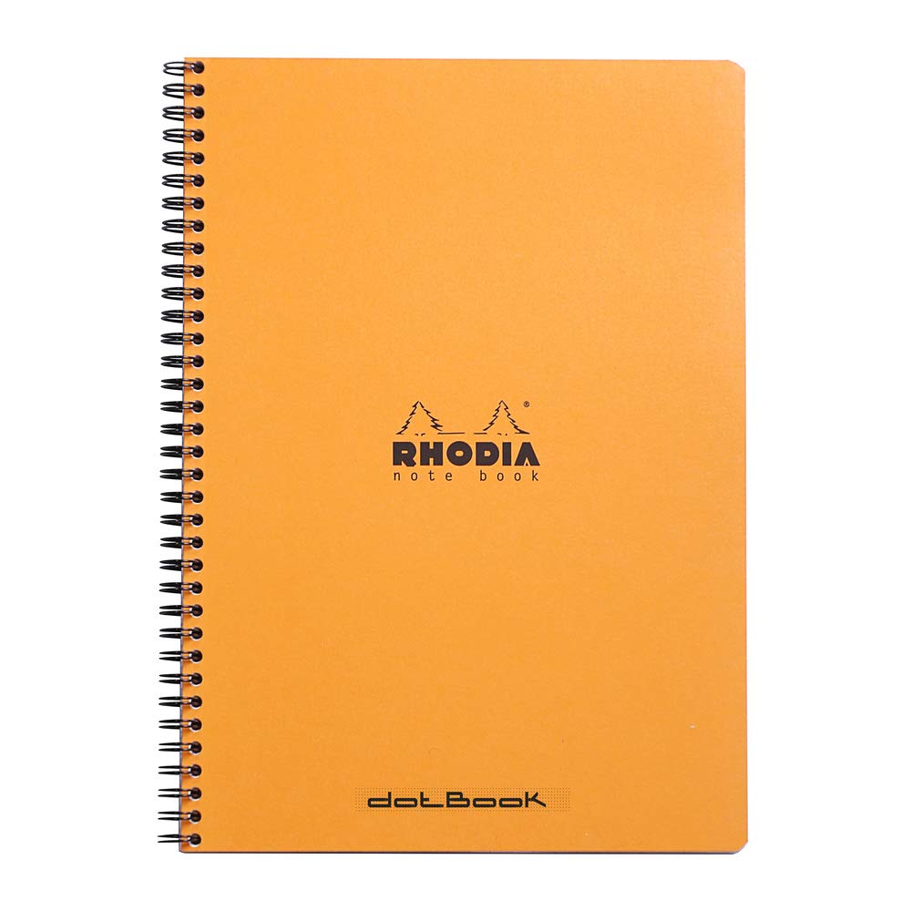 Rhodia 193118C - Spiral Notebook (Full Binding) Orange Notebook - A4 ...