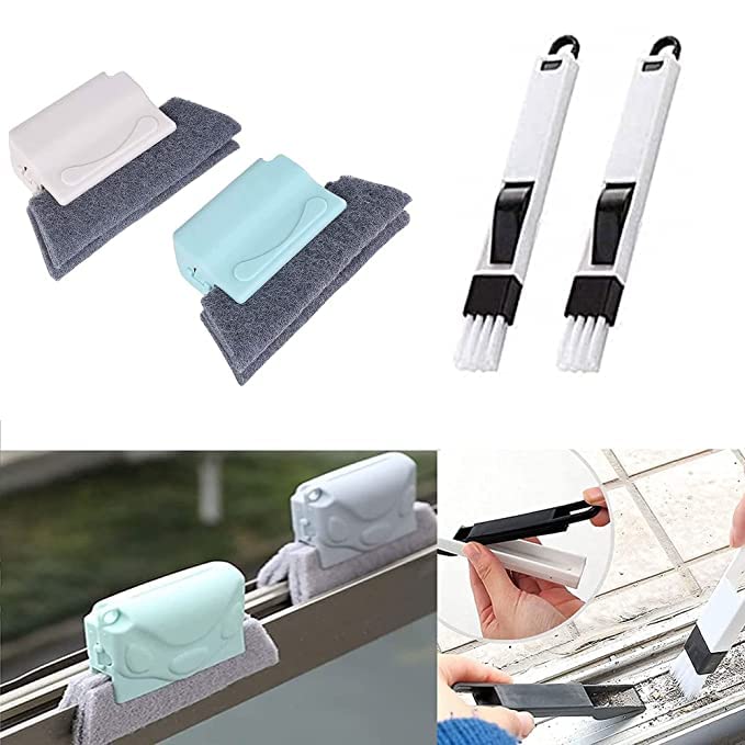 Bitnex Double Combo of Window Groove Frame Cleaning Brush Door Track ...
