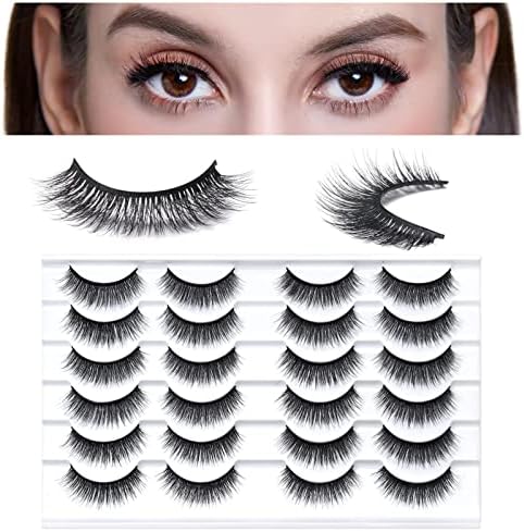Amazon.com: SONAFEEL Natural Lashes Short False Eyelashes 13mm Volume ...
